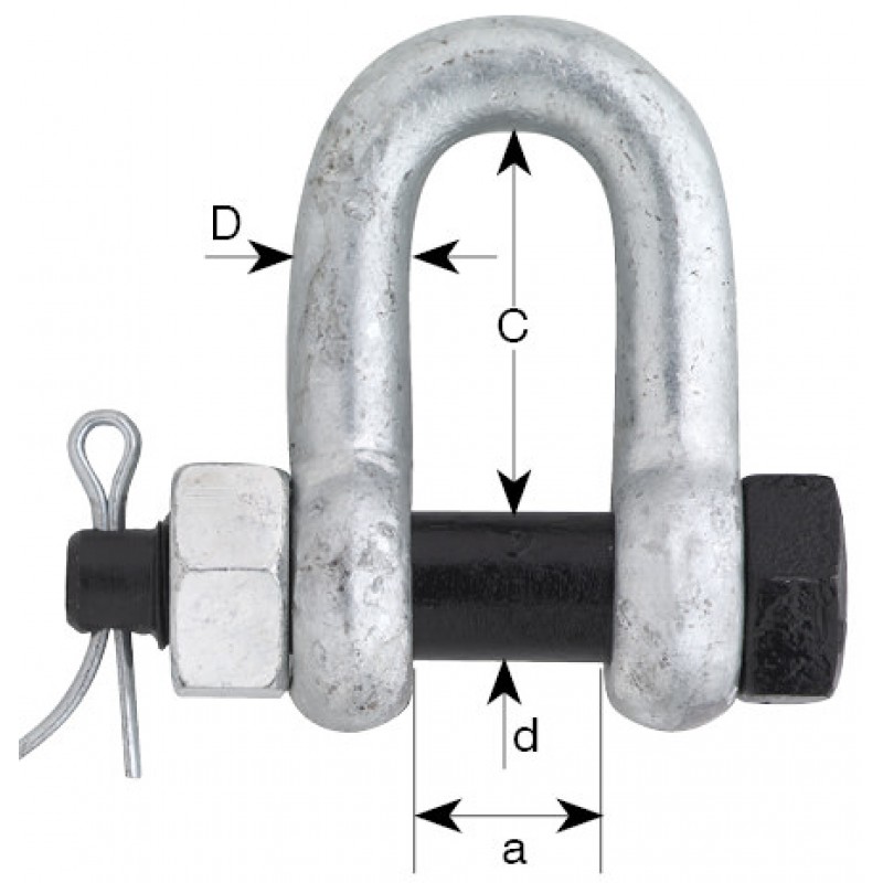 D Shackles Type IV Class 3 | Lifting Gear Equipment