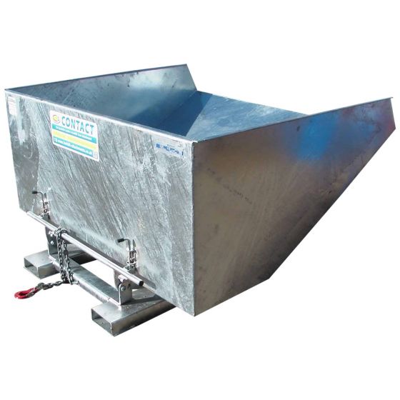 Galvanised Forklift Tipping Bins | Forklift Bins and Tipping Skips